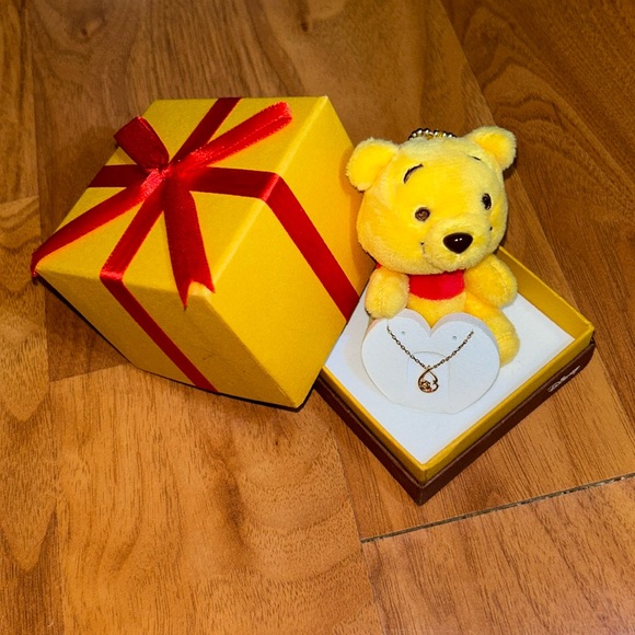 Disney | Jewelry | Disney Winnie The Pooh In Gift Box With Necklace ...